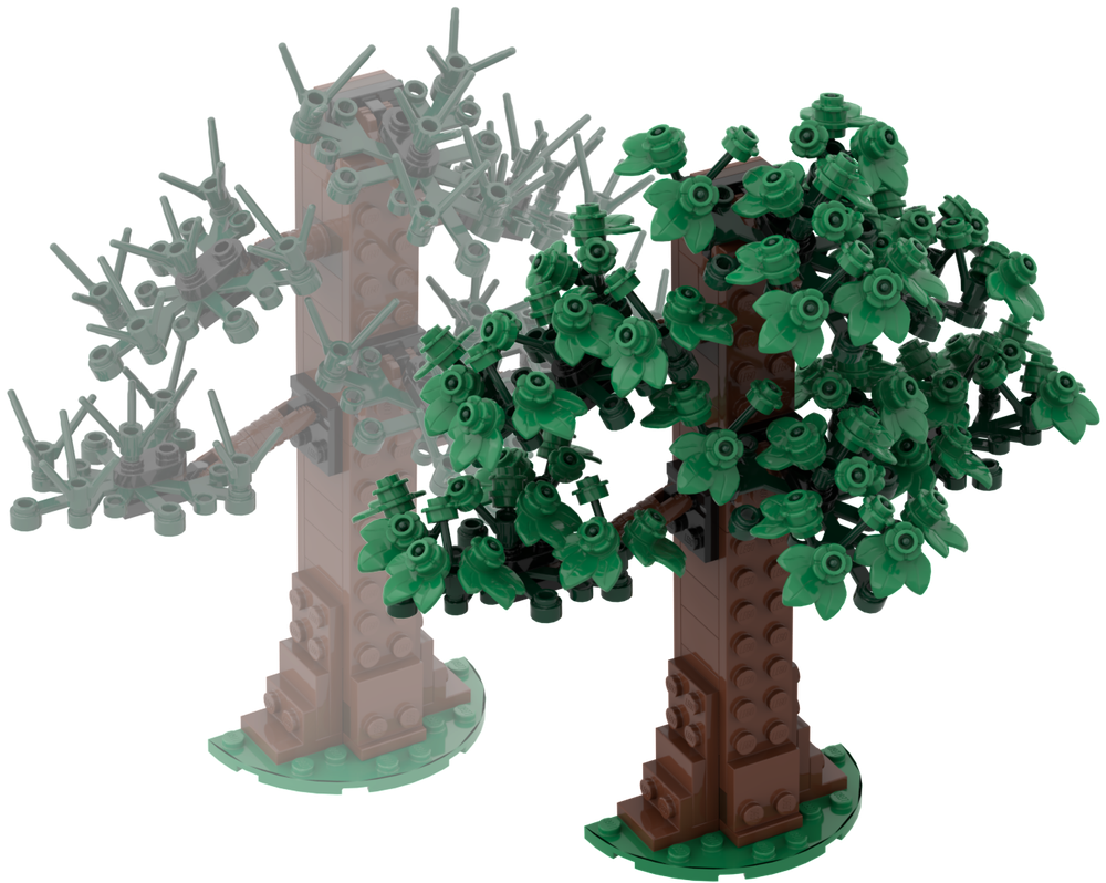 LEGO MOC The tree with leaves of the Shire by GG125FR | Rebrickable ...