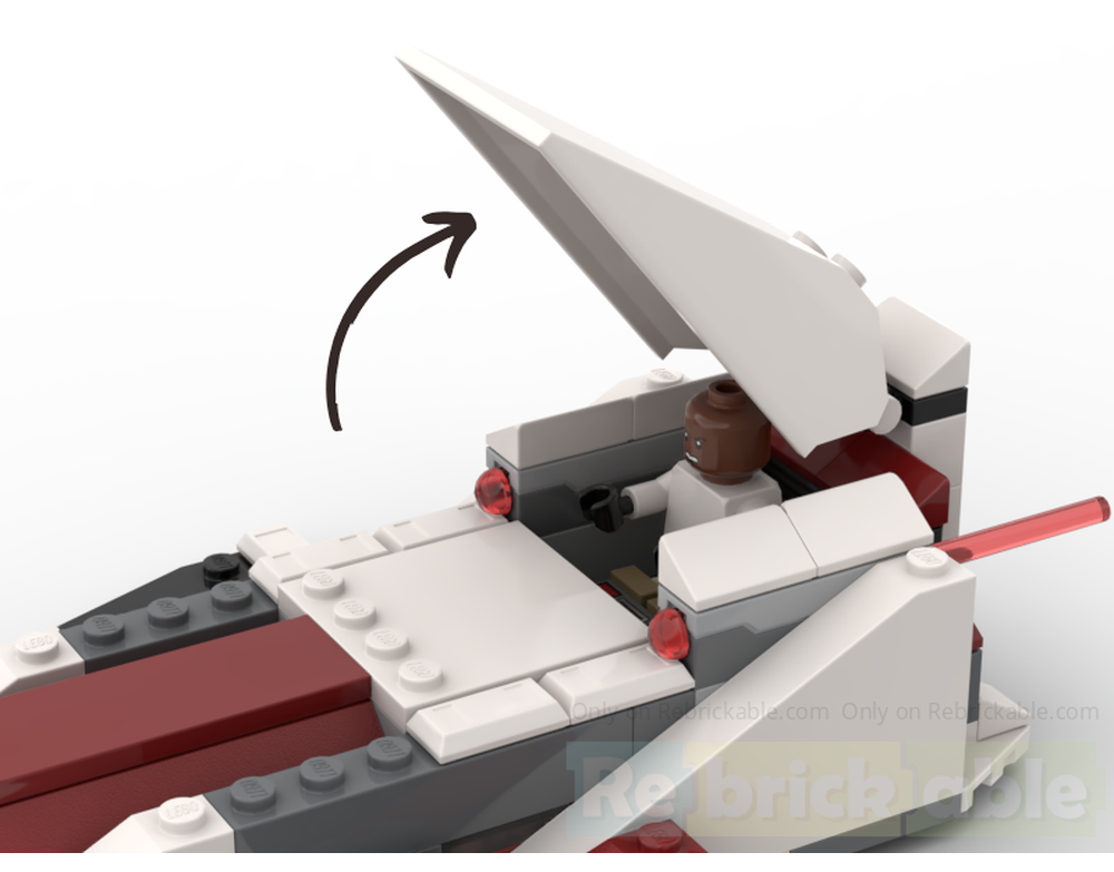 LEGO MOC Mace Windu Starfighter by Daniil.An | Rebrickable - Build with ...