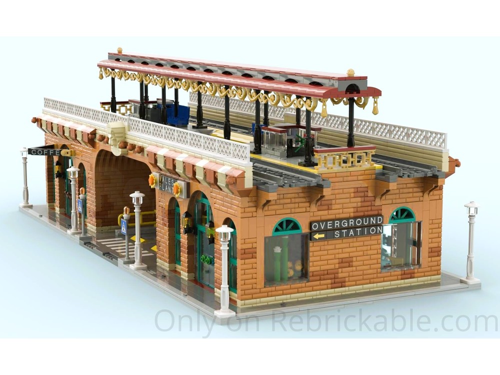 LEGO MOC Overground Station by Albox82 | Rebrickable - Build with LEGO