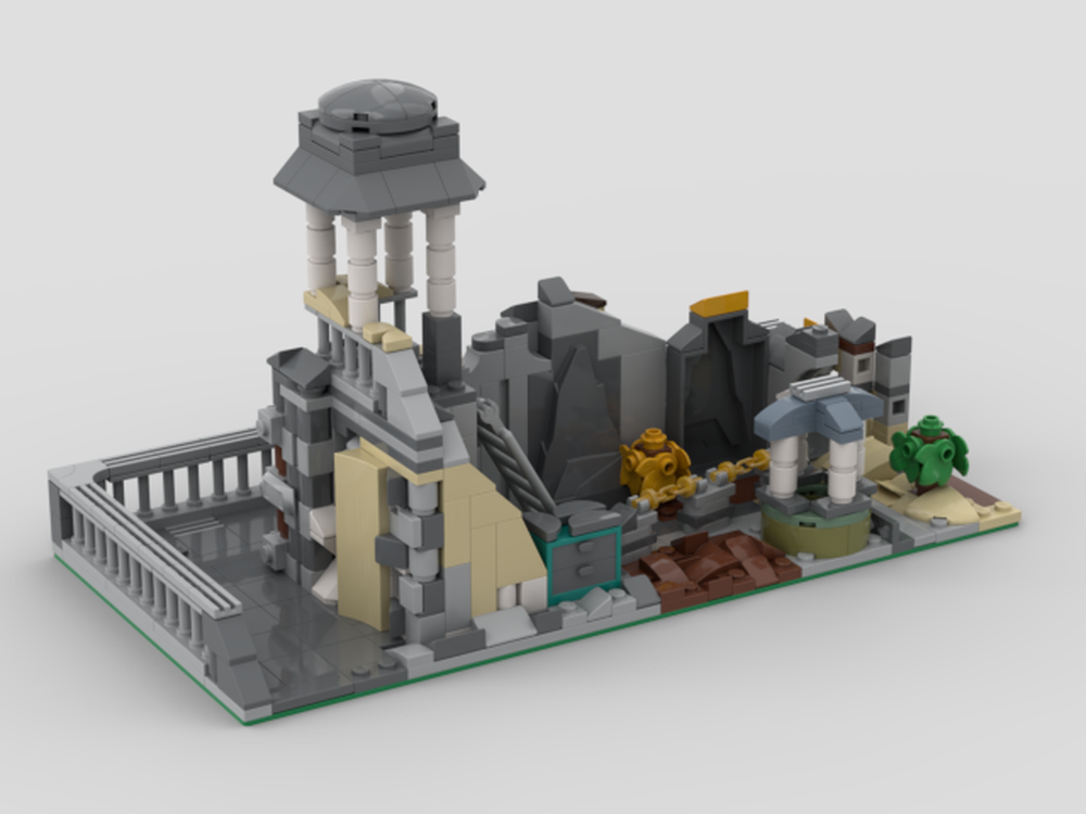 LEGO MOC Modular Ancient Ruins 3 by BrickAndBuildsI | Rebrickable ...