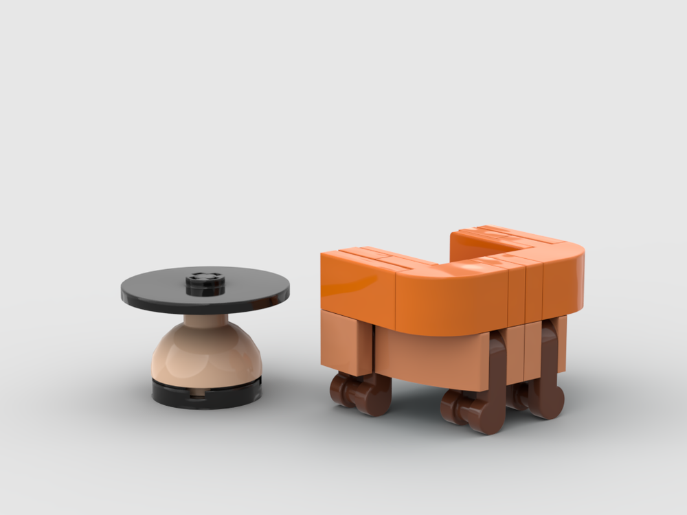 LEGO MOC Furniture design - modernist table and chair by sea2sea ...