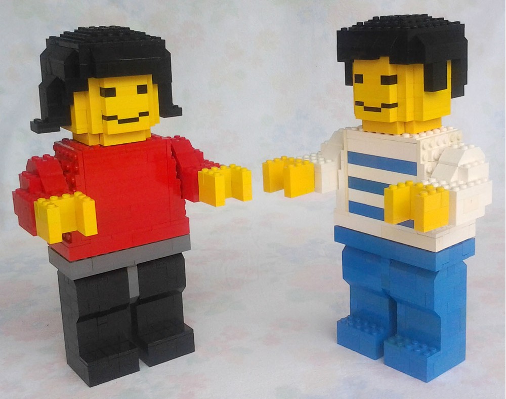 LEGO MOC Maxifig 6 to 1 scale by fgee | Rebrickable - Build with LEGO