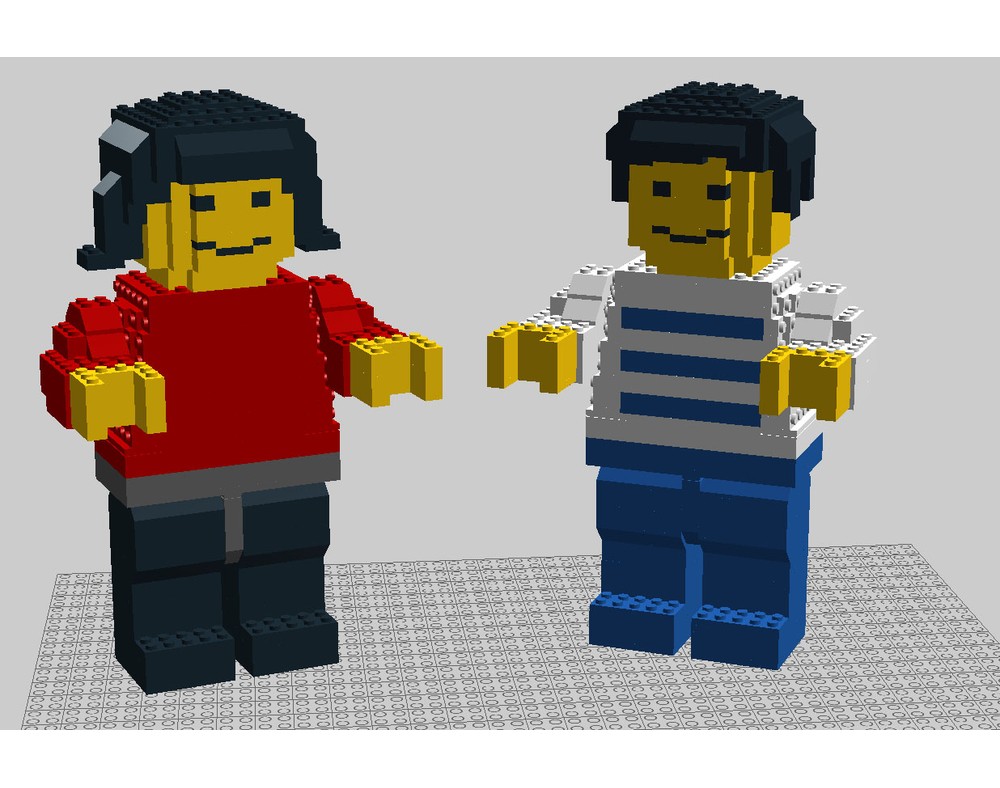 LEGO MOC Maxifig 6 to 1 scale by fgee | Rebrickable - Build with LEGO