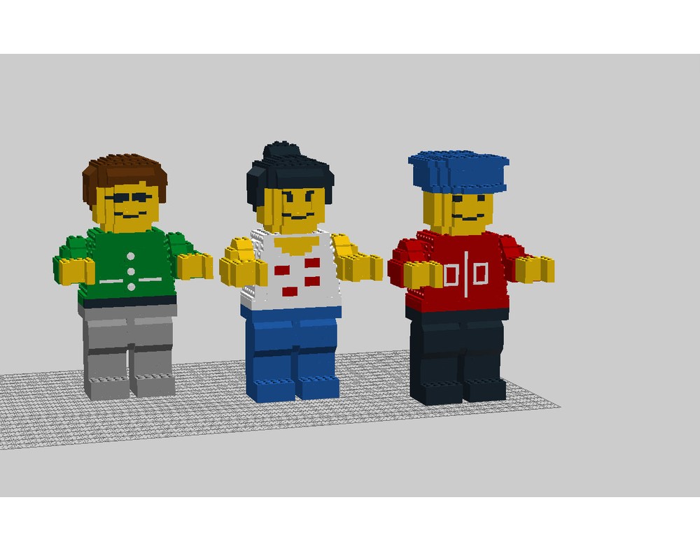 LEGO MOC Maxifig 6 to 1 scale by fgee | Rebrickable - Build with LEGO