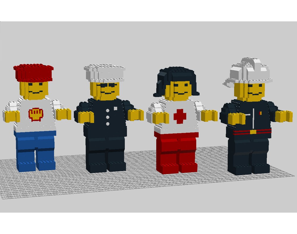 LEGO MOC Maxifig 6 to 1 scale by fgee | Rebrickable - Build with LEGO