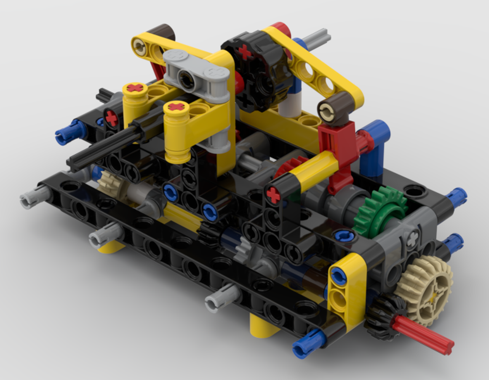 Lego Moc Another 4 Speed Sequential Gearbox By Farlowj Rebrickable
