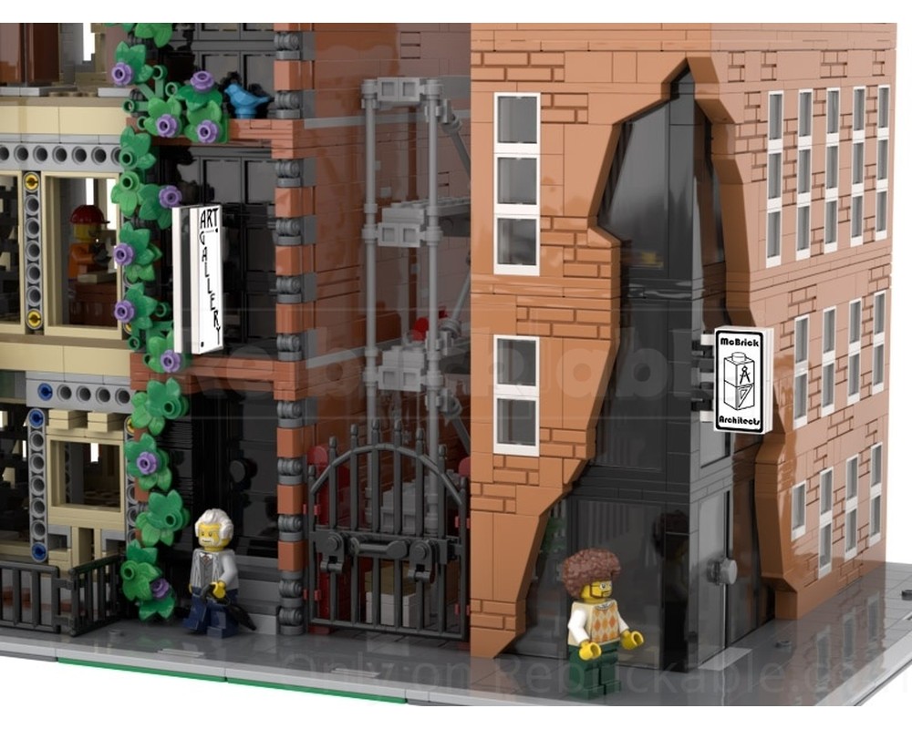 LEGO MOC-220187 Alleyway Modular by Soandso | Rebrickable - Build with LEGO