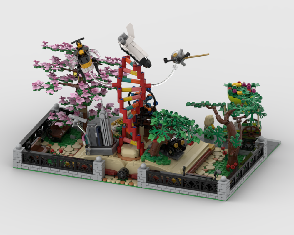 LEGO MOC-220203 Modular STEM Park - Display for set 21355 The Evolution ...