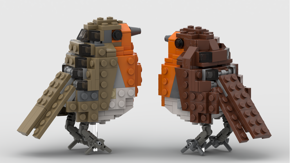 LEGO MOC Robin Redbreast - Erithacus rubecula by BigJudge | Rebrickable ...