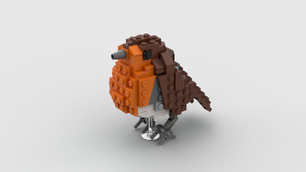LEGO MOC Robin Redbreast - Erithacus rubecula by BigJudge | Rebrickable ...