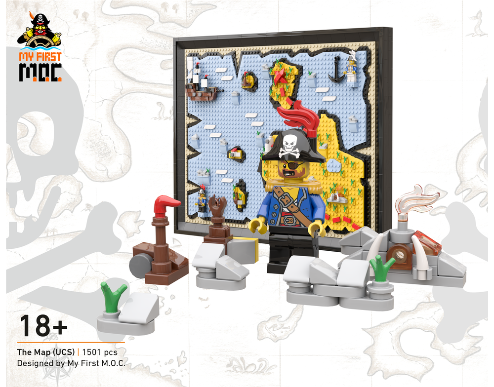 LEGO MOC-220230 The Map - (UCS Pirates Map) by MyFirstMOC | Rebrickable ...