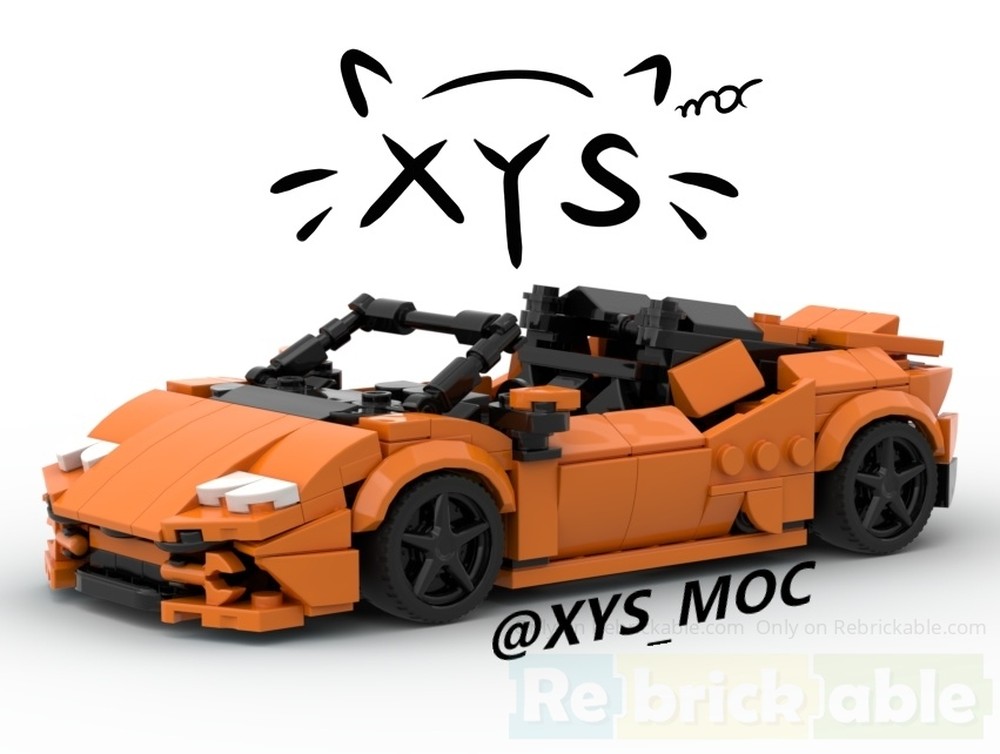 LEGO MOC Lamborghini Huarcan EVO Spyder by XYS_MOC | Rebrickable - Build with LEGO