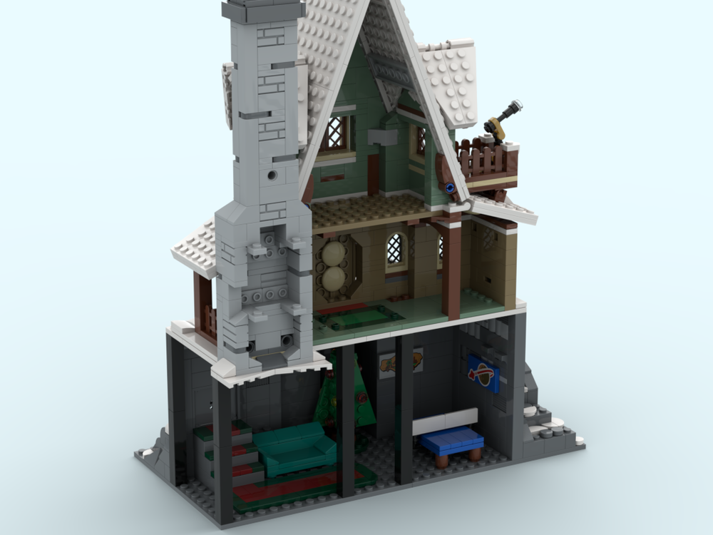 LEGO MOC Mountain Base fo Elf Clubhouse by CareBearBrick | Rebrickable ...