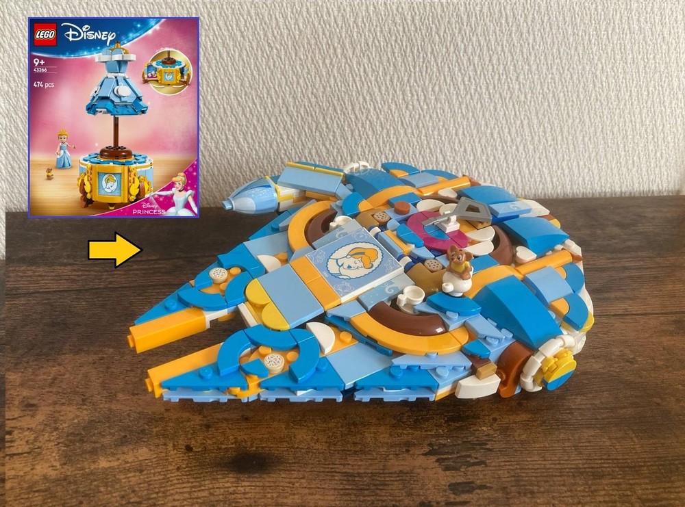 LEGO MOC Cinderella's Royal Falcon! 43266 Alt by CreationCaravan (Brad ...