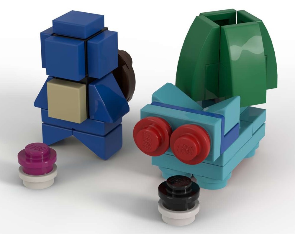 LEGO MOC Squirtle and Bulbasaur by SwordBricks | Rebrickable - Build ...
