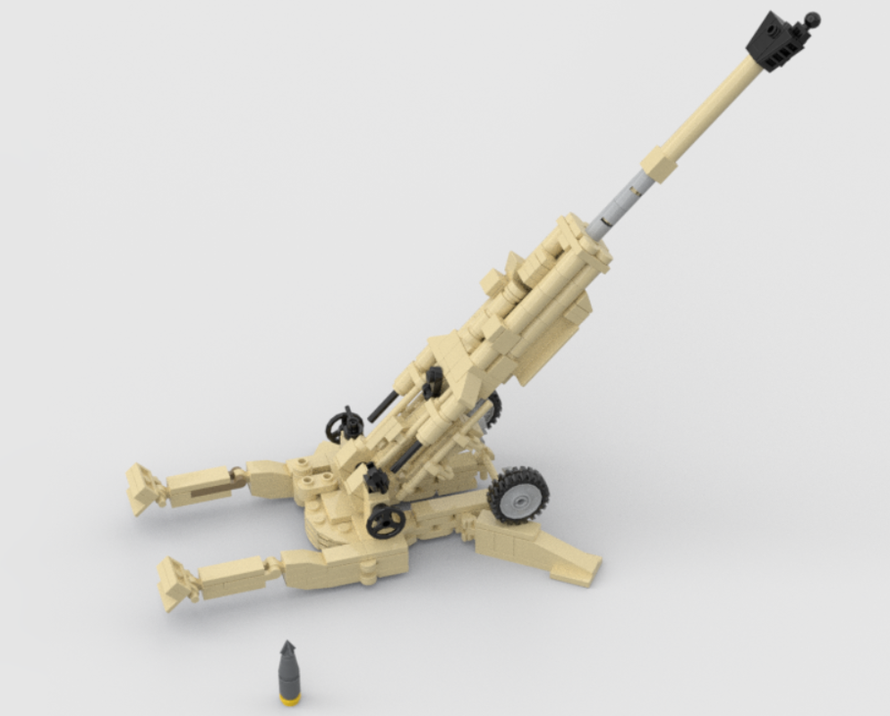 LEGO MOC 1:35 M777 155mm Howitzer by Military_Man | Rebrickable - Build ...