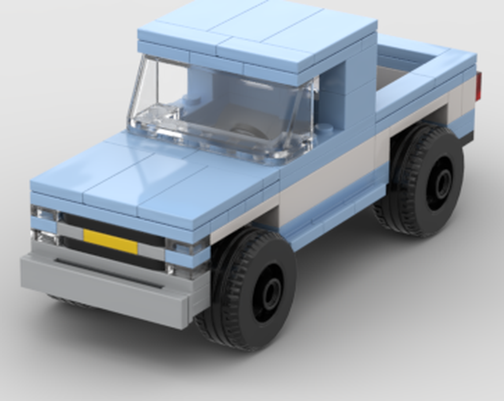 LEGO MOC light blue truck by SMEDISON | Rebrickable - Build with LEGO