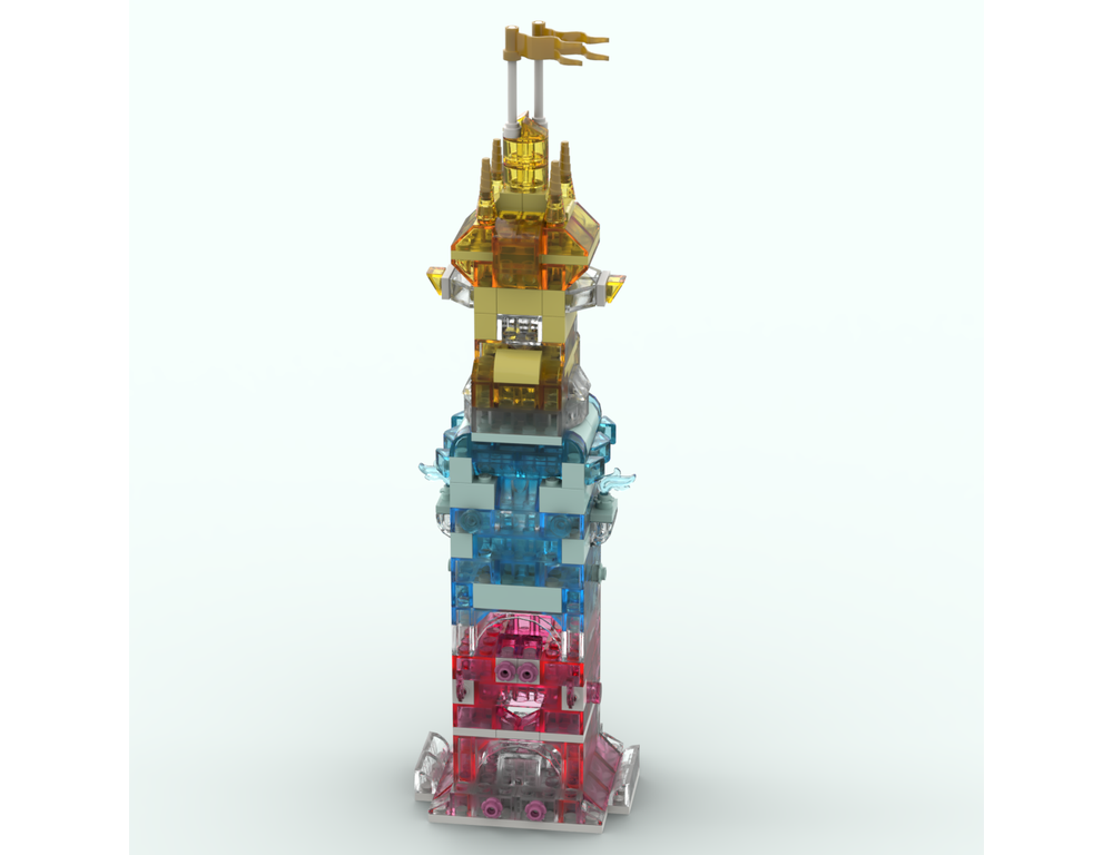 LEGO MOC Magical Transparent Tower by Cisar | Rebrickable - Build with LEGO