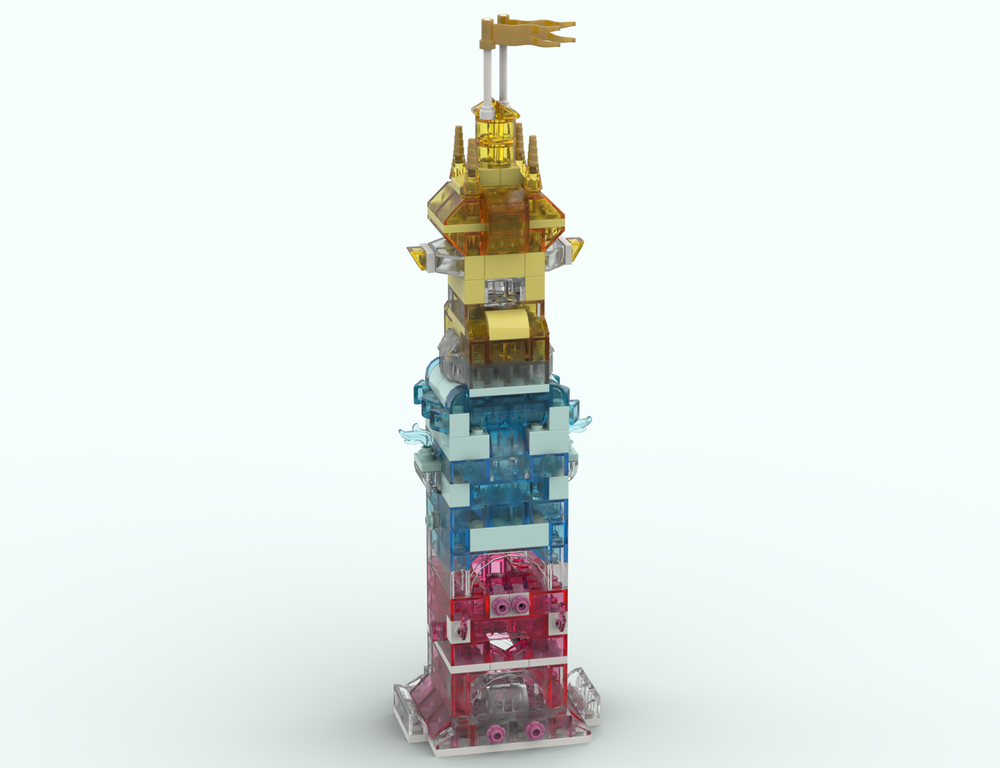 LEGO MOC Magical Transparent Tower by Cisar | Rebrickable - Build with LEGO