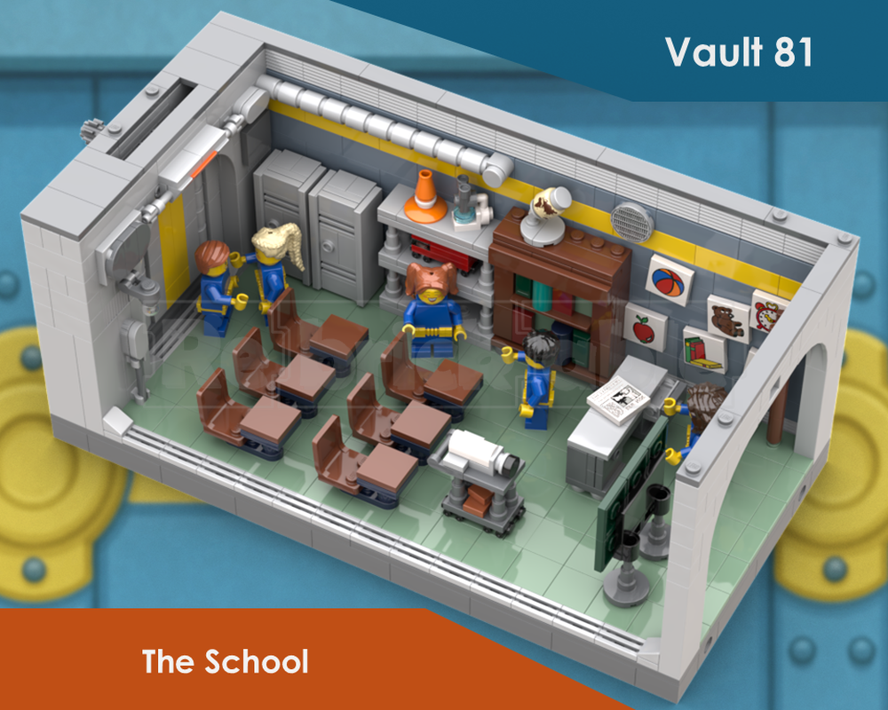 LEGO MOC Fallout 4 - Vault 81 School by AKIRA5000gold | Rebrickable ...