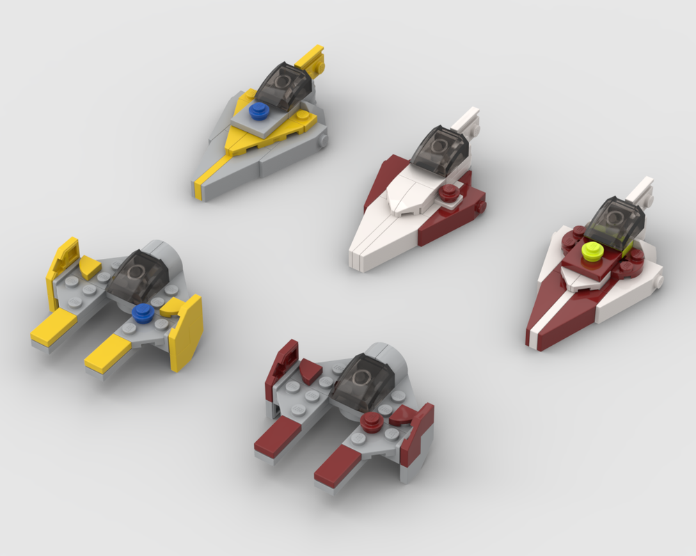 LEGO MOC Mini Starfighter Pack by YanniciusIII | Rebrickable - Build with LEGO