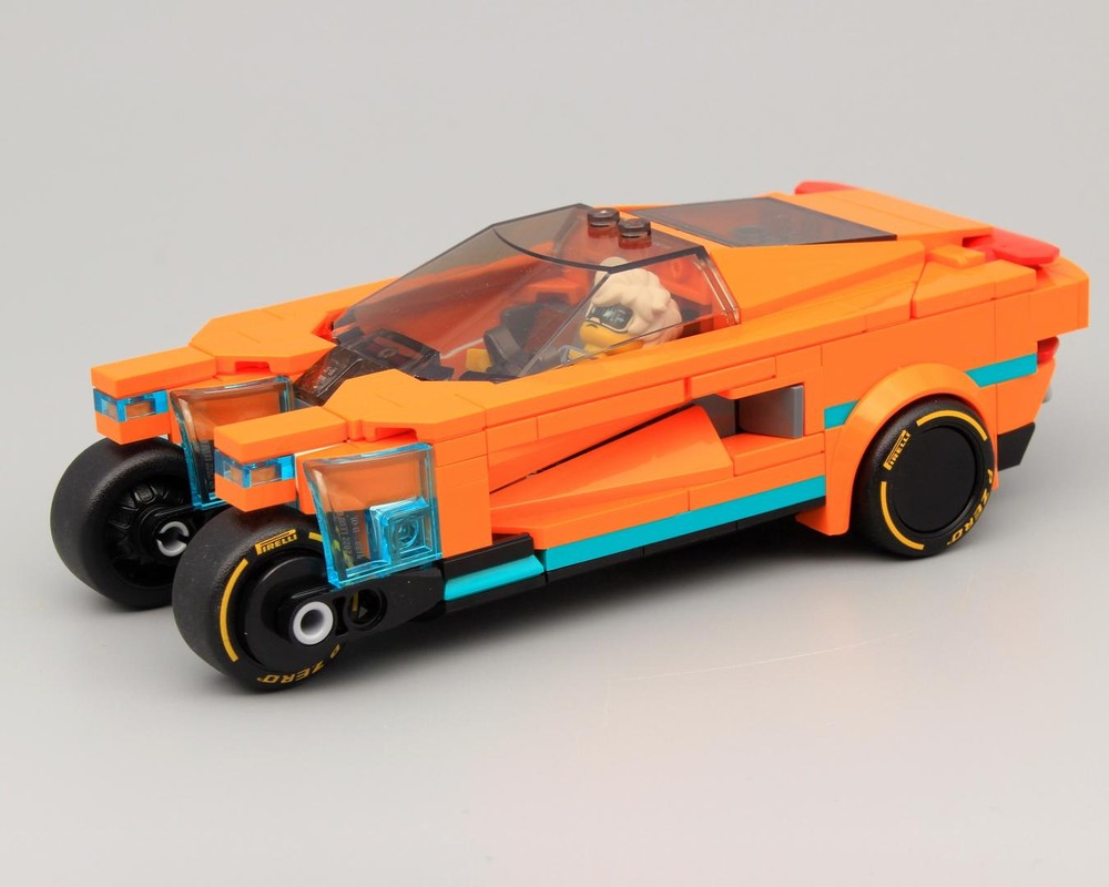 LEGO MOC-220358 Cyberpunk car - Orange by Leewan | Rebrickable - Build ...