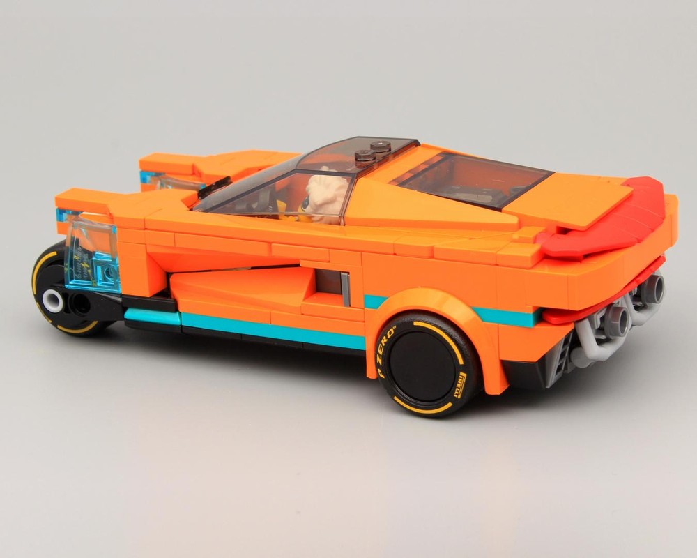 LEGO MOC-220358 Cyberpunk car - Orange by Leewan | Rebrickable - Build ...