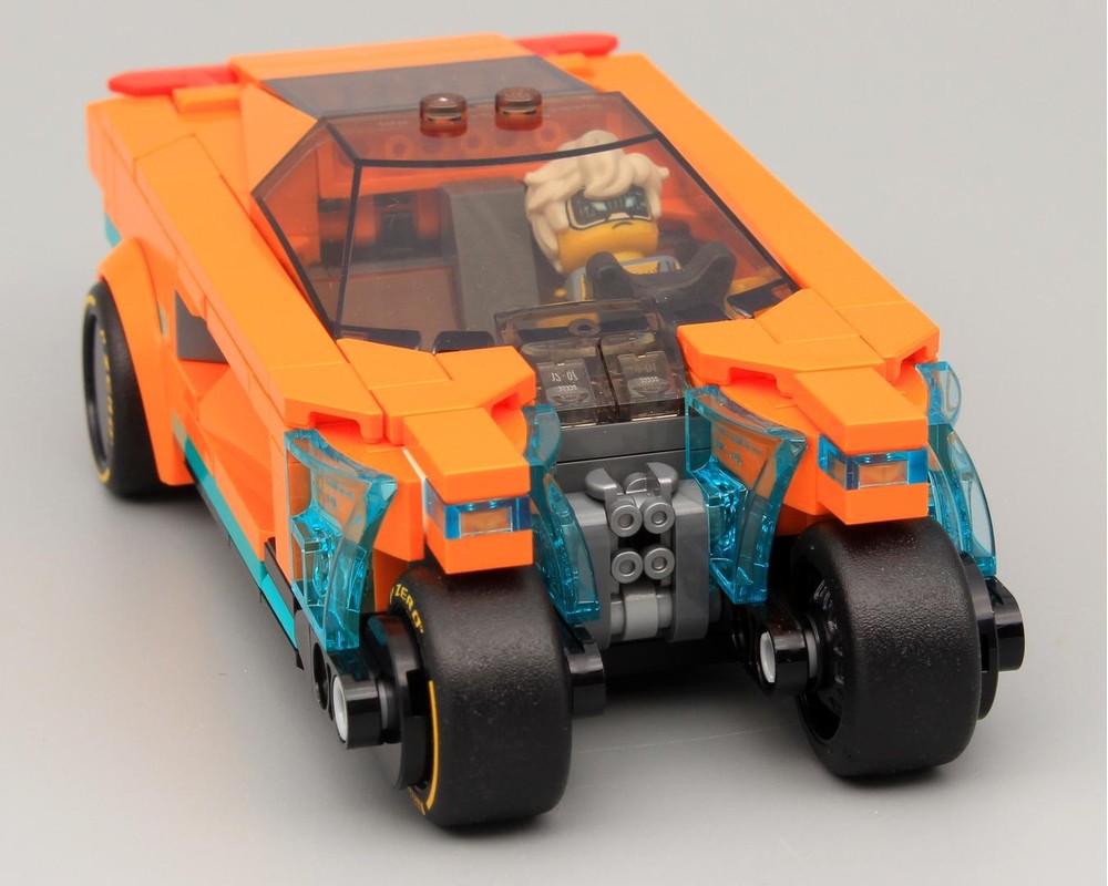 LEGO MOC Cyberpunk car - Orange by Leewan | Rebrickable - Build with LEGO