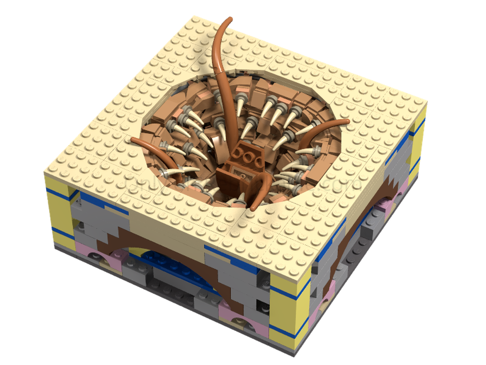 LEGO MOC Sarlacc Pit for MILS Plate V2 by Deep Lore Bricks | Rebrickable - Build with LEGO