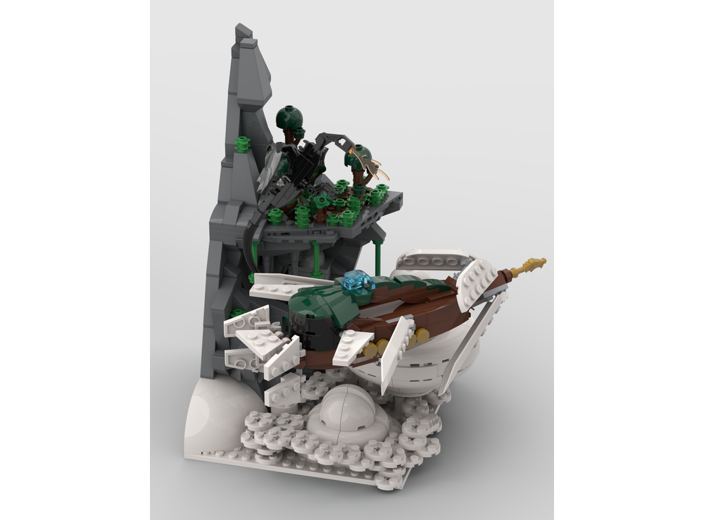 LEGO MOC Courier Class Airship by Qube_Prime | Rebrickable - Build with ...