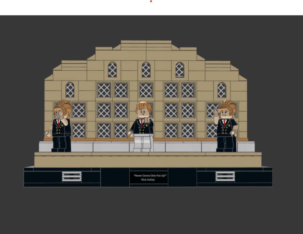 LEGO MOC Never Gonna Give You Up! by Speed_Swimmer_1 | Rebrickable ...