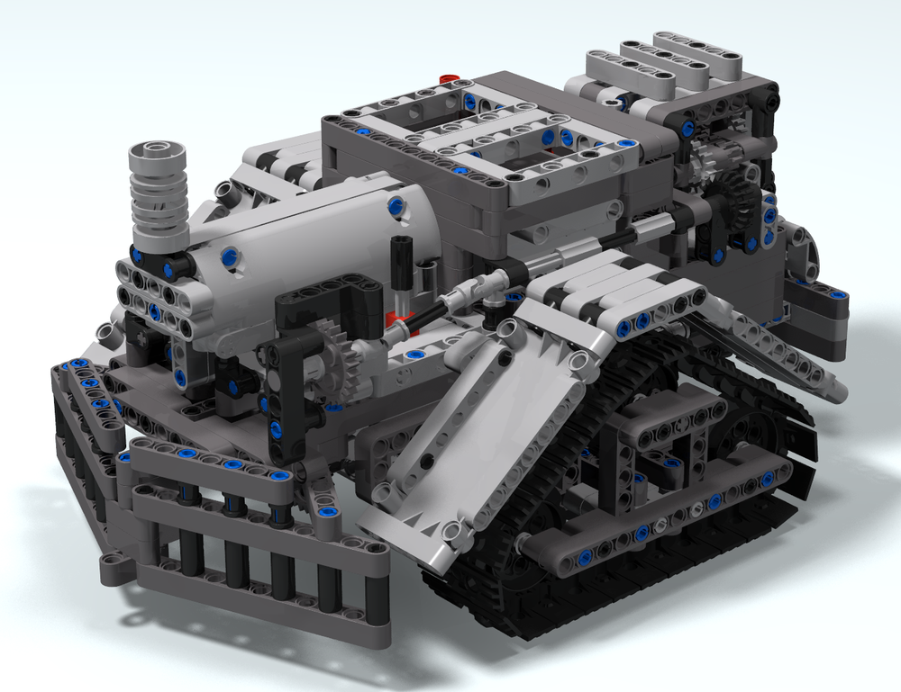 LEGO MOC Tracked Steam Tractor by Luna_ | Rebrickable - Build with LEGO