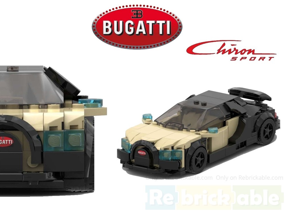 LEGO MOC BUGATTI Chiron Sport - TAN & BLACK by MarkMOC71 | Rebrickable ...