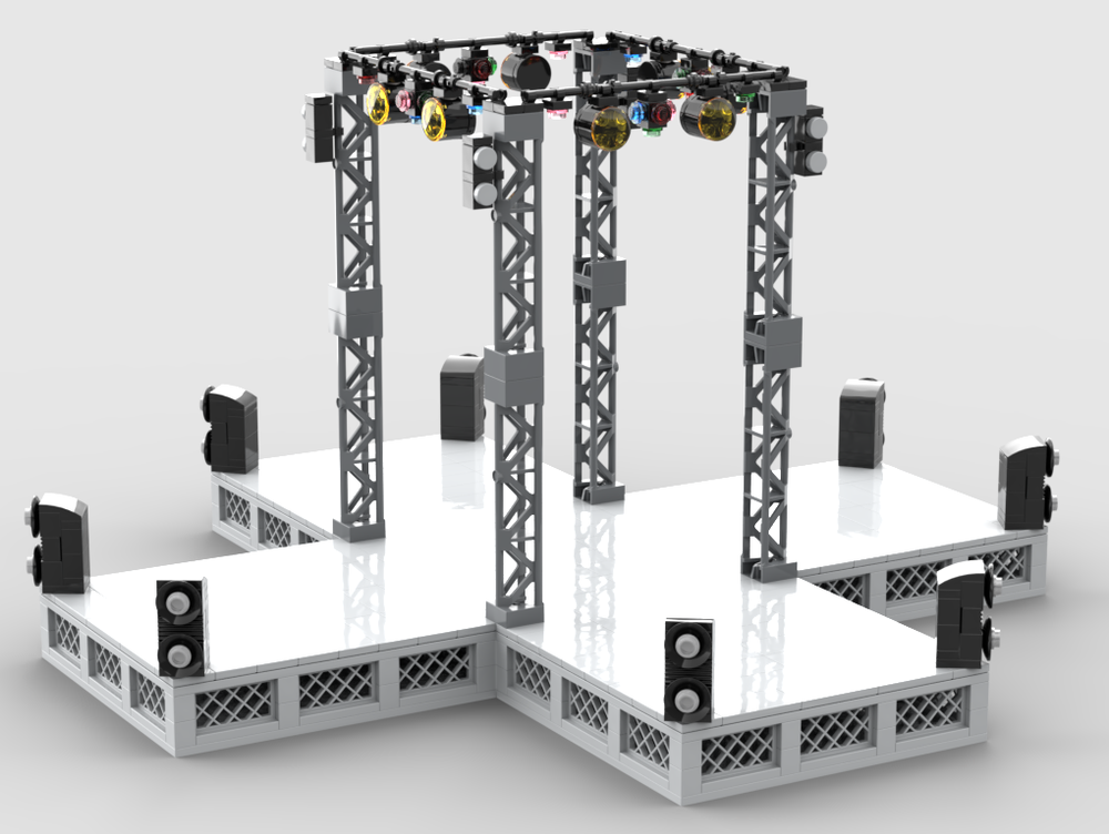 LEGO MOC Concert stage (revised) by RightBrick | Rebrickable - Build ...