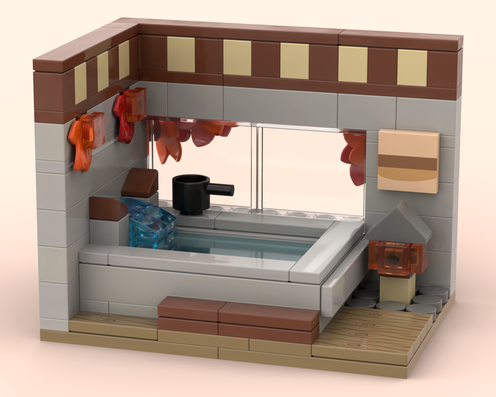 LEGO MOC Mini Onsen by Sumichi | Rebrickable - Build with LEGO