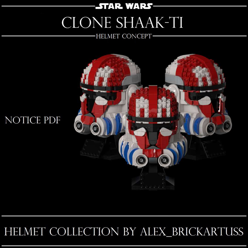 LEGO MOC Helmet Clone Shaak-ti by Alex_BricKartuss | Rebrickable ...