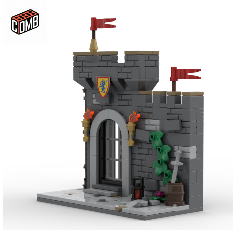 LEGO MOC-220539 Lion Gate Watch Post - Medieval Castle Scene by Check ...