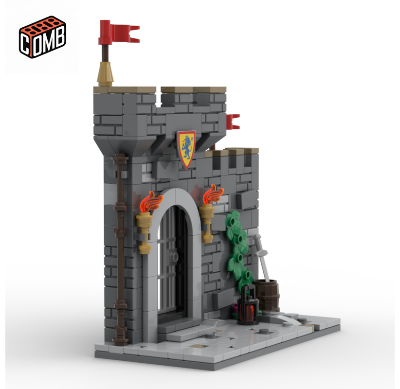 LEGO MOC-220539 Lion Gate Watch Post - Medieval Castle Scene by Check ...