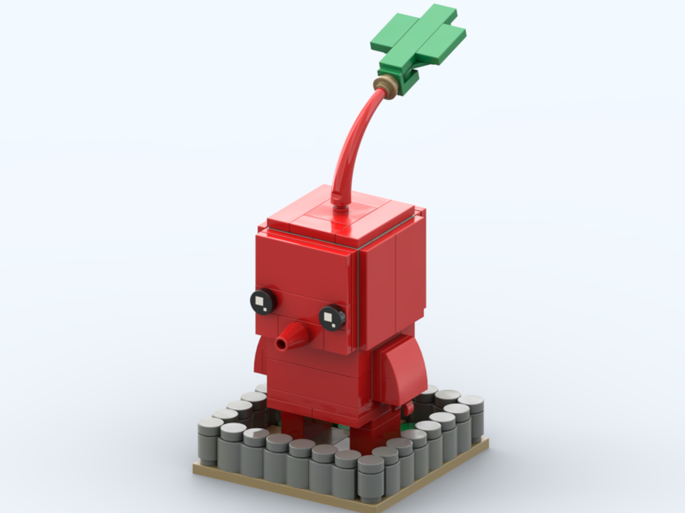 LEGO MOC Red Pikmin Brickheadz by ReuandLevi | Rebrickable - Build with ...
