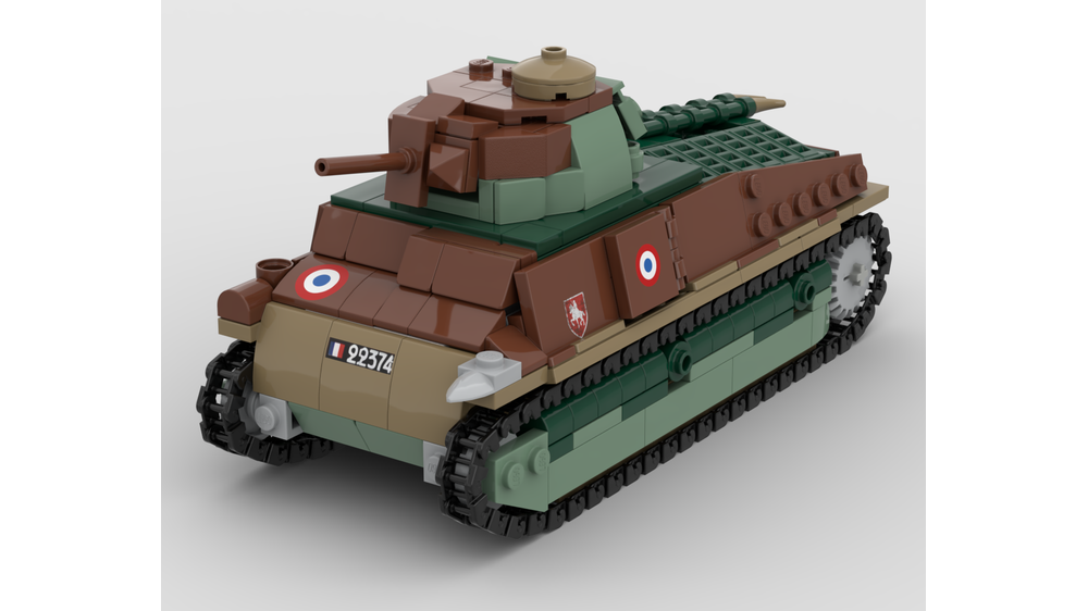 LEGO MOC Char Somua S35 (1:33) by ccffpt | Rebrickable - Build with LEGO