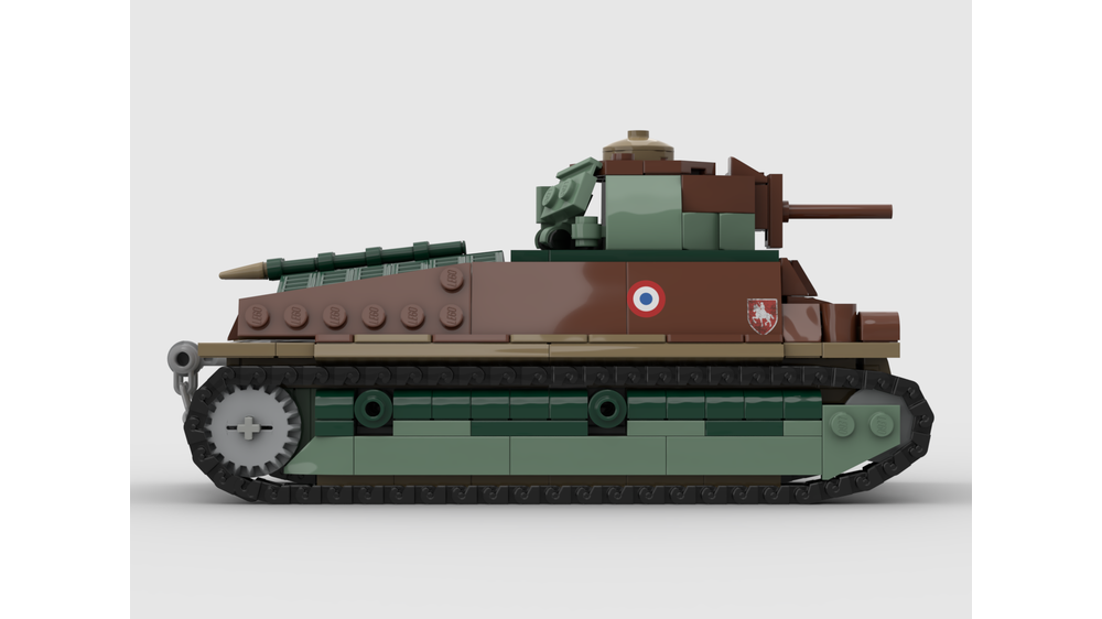 LEGO MOC Char Somua S35 (1:33) by ccffpt | Rebrickable - Build with LEGO
