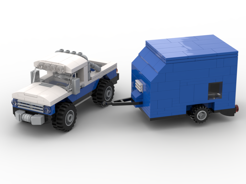 LEGO MOC Ford Mudding Truck And Camper (Collab Build) by ORBcreations ...