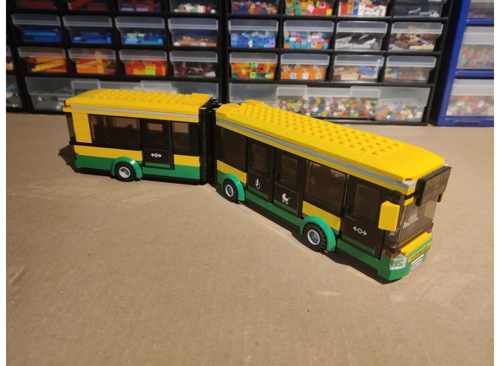 LEGO MOC Articulated Bus by Cricky | Rebrickable - Build with LEGO