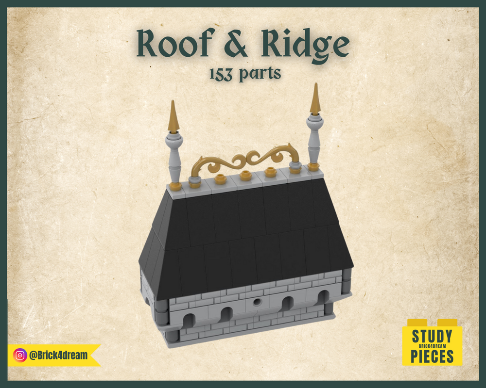 LEGO MOC Roof & Ridge - Study Piece by Brick4dream | Rebrickable ...