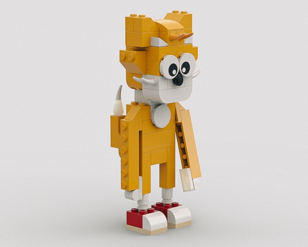 LEGO MOC Tails figure - from Sonic by douney | Rebrickable - Build with ...