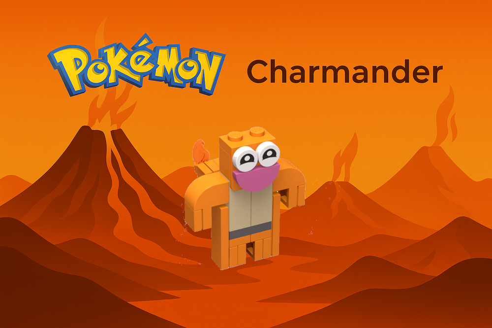 LEGO MOC Charmander by ClayBirdBricks | Rebrickable - Build with LEGO