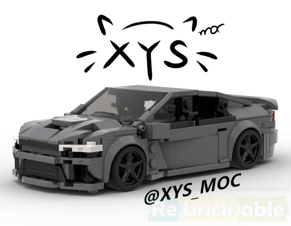 LEGO MOC Dodge Charger Hellcat by XYS_MOC | Rebrickable - Build with LEGO