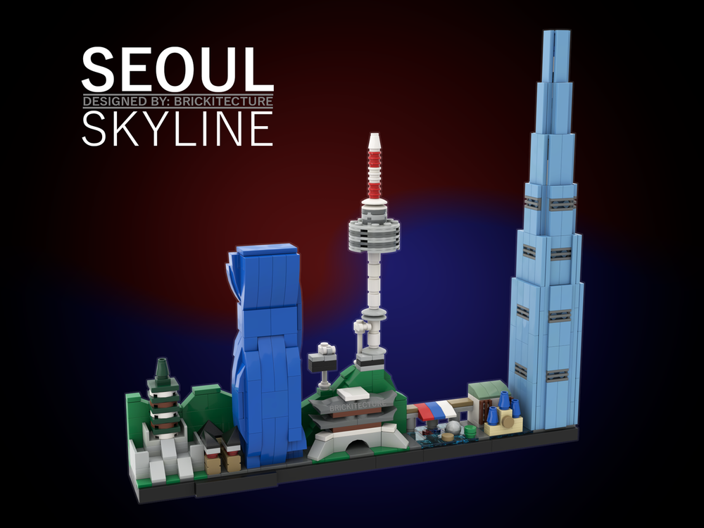 LEGO MOC Seoul Skyline by Brickitecture_Bricks | Rebrickable - Build ...
