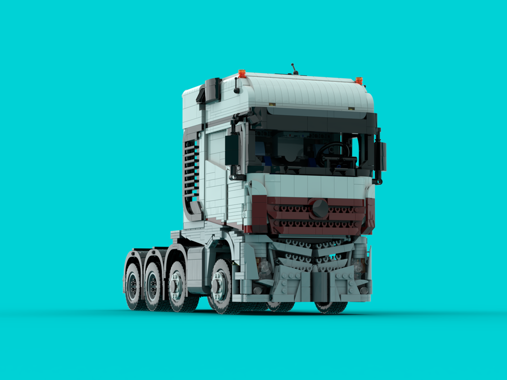 LEGO MOC Mercedes benz 4163 truck 8x4 slt by LingKong | Rebrickable - Build with LEGO
