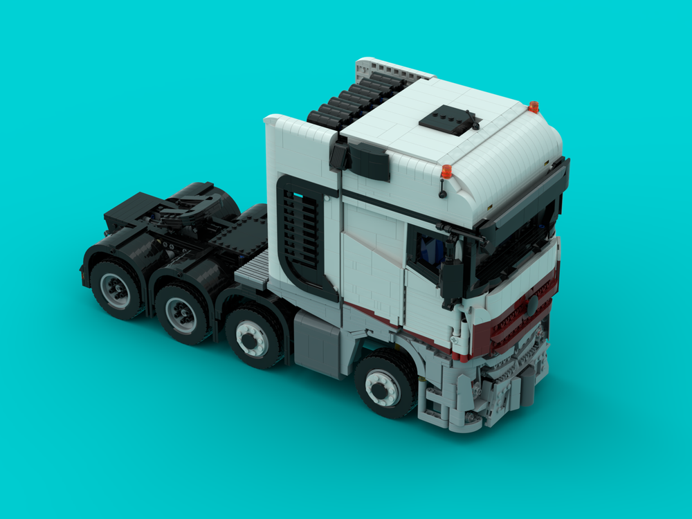LEGO MOC Mercedes benz 4163 truck 8x4 slt by LingKong | Rebrickable - Build with LEGO